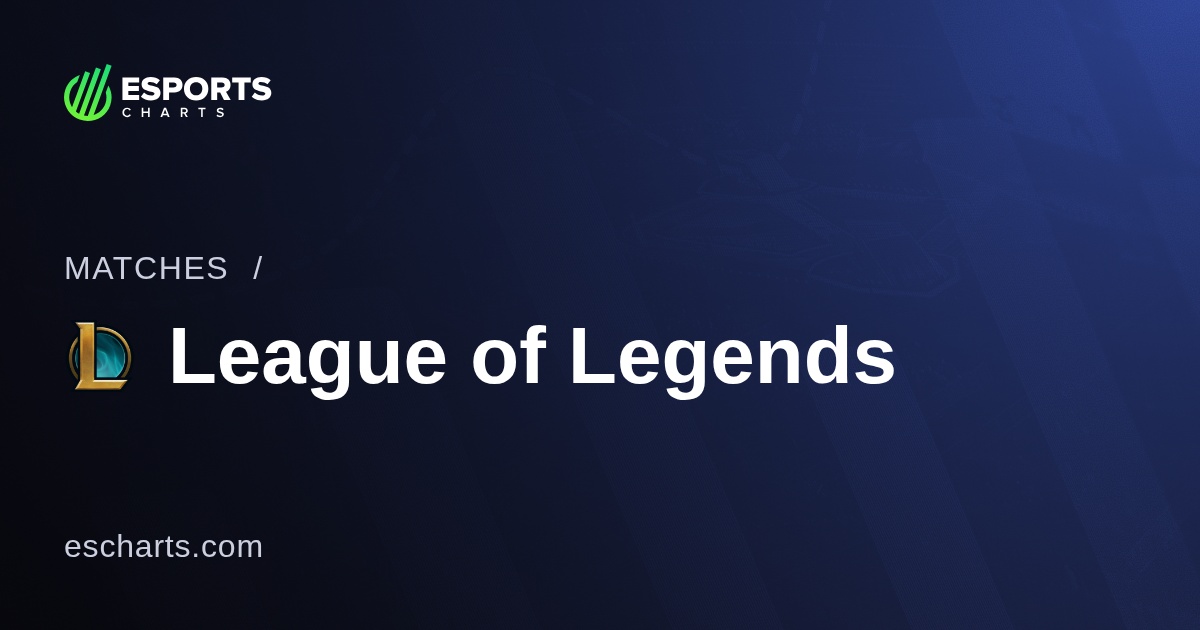Agenda, Histórico e Resultados de Partidas de Esports League of Legends ...