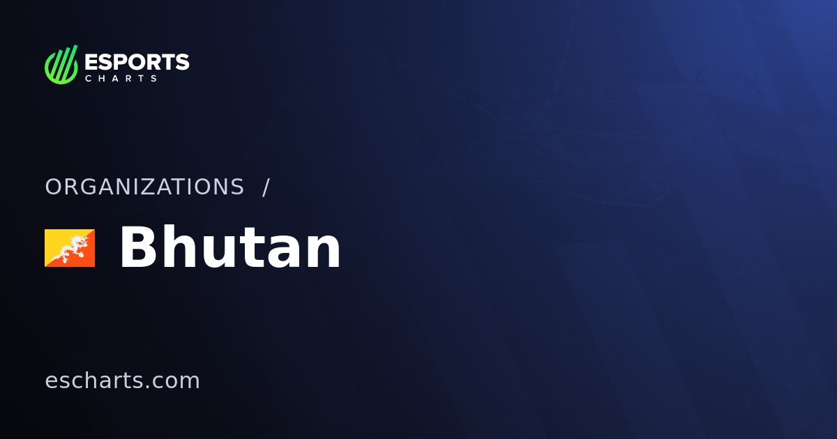 Bhutan Organization Overview | Esports Charts