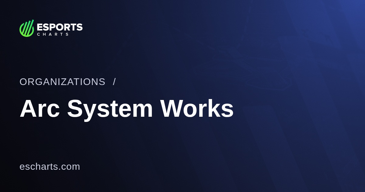 Arc System Works Organizer Overview | Esports Charts