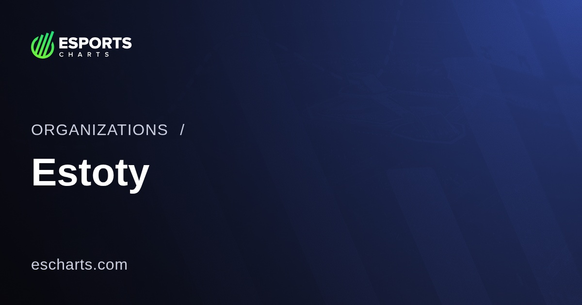 Estoty Organizer Overview | Esports Charts