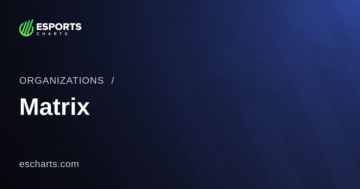 Matrix Organizer Overview | Esports Charts