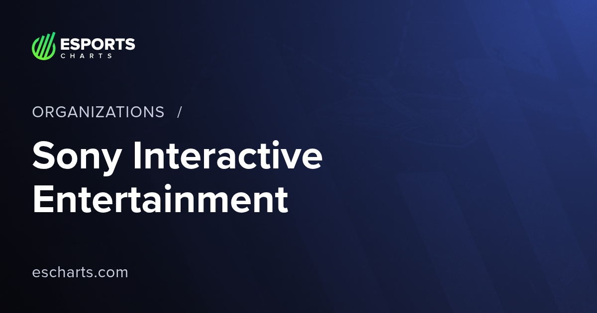 Sony Interactive Entertainment Organizer Overview | Esports Charts