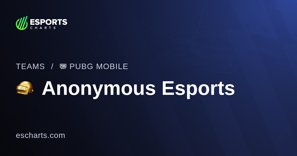 Anonymous Esports PUBG Mobile (anonymous-esports) Team Overview and ...