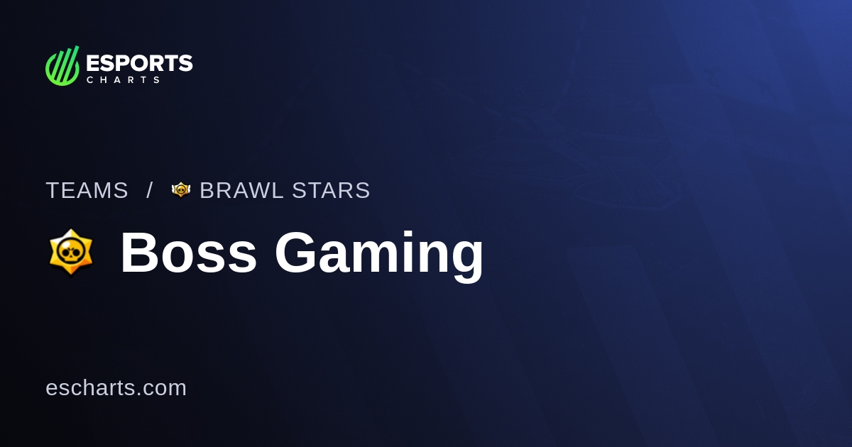 Boss Gaming Brawl Stars (Boss) ekibine Genel Bakış ve İzleyici ...