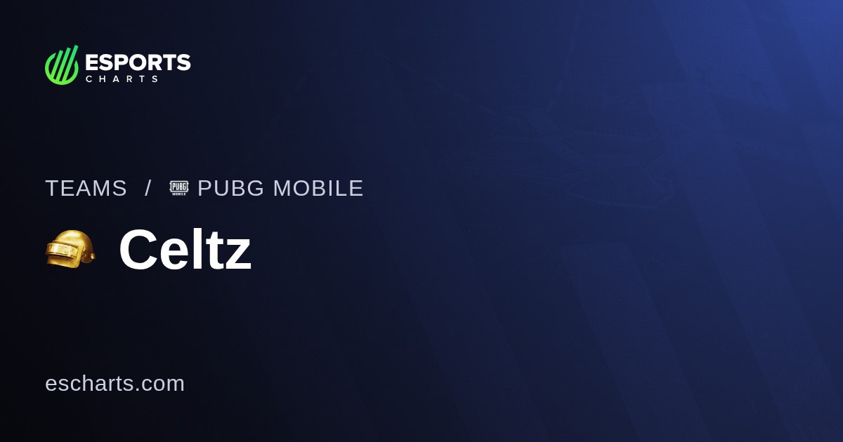Celtz PUBG Mobile (celtz) Team Overview and Viewers Statistics | Esports Charts