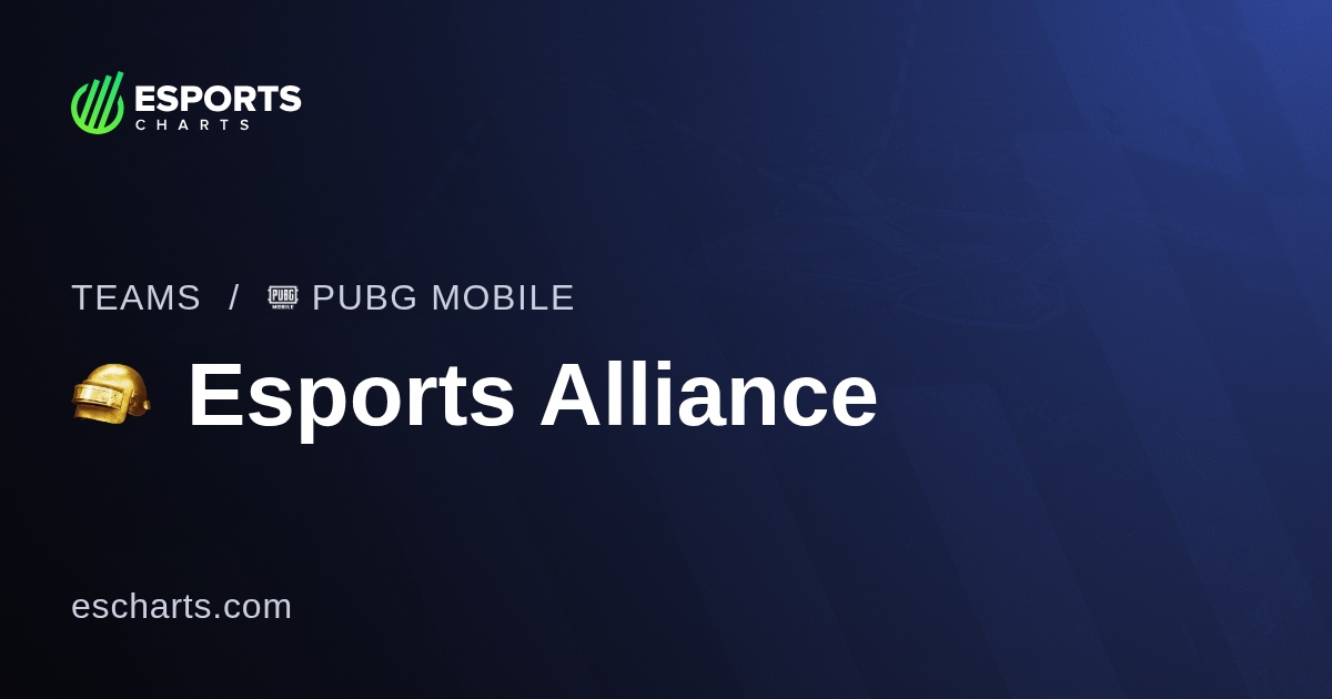 Esports Alliance PUBG Mobile (EA) Team Overview and Viewers Statistics | Esports Charts