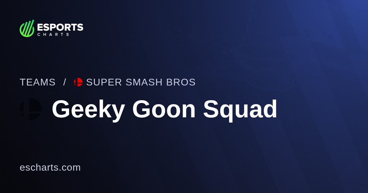 Geeky Goon Squad SSB (GGS) Team Overview and Viewers Statistics ...