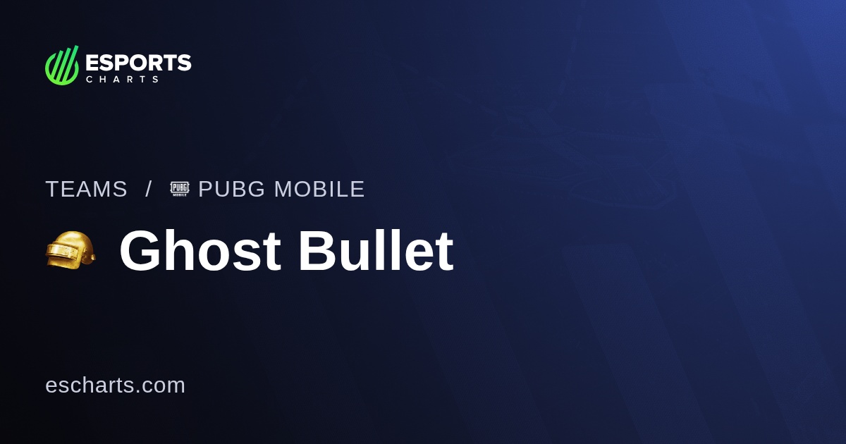 Ghost Bullet PUBG Mobile (GB) Team Overview and Viewers Statistics ...