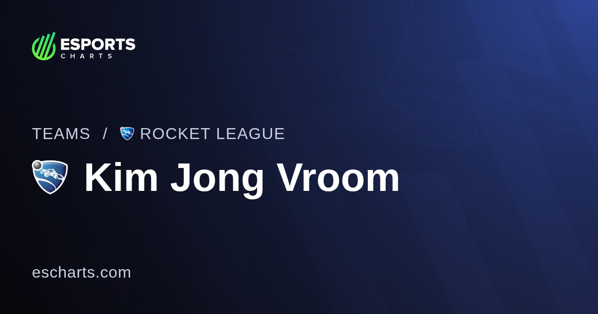 Kim Jong Vroom RL (KJV) Team Overview and Viewers Statistics | Esports ...