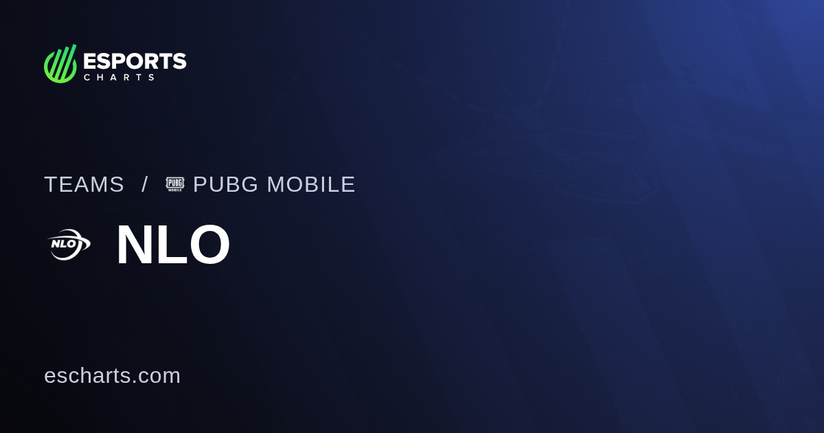 NLO PUBG Mobile Team Overview and Viewers Statistics | Esports Charts