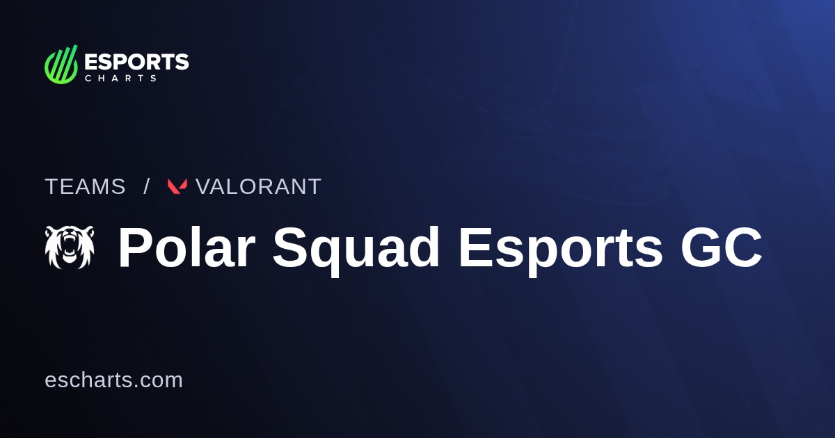 Polar Squad Esports GC Valorant (PSE) Team Overview and Viewers Statistics | Esports Charts