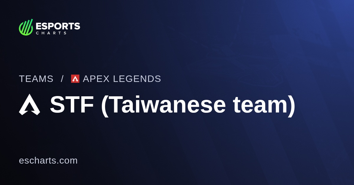 STF (Taiwanese team) Apex (stf-taiwanese-team) Team Overview and Viewers Statistics | Esports Charts