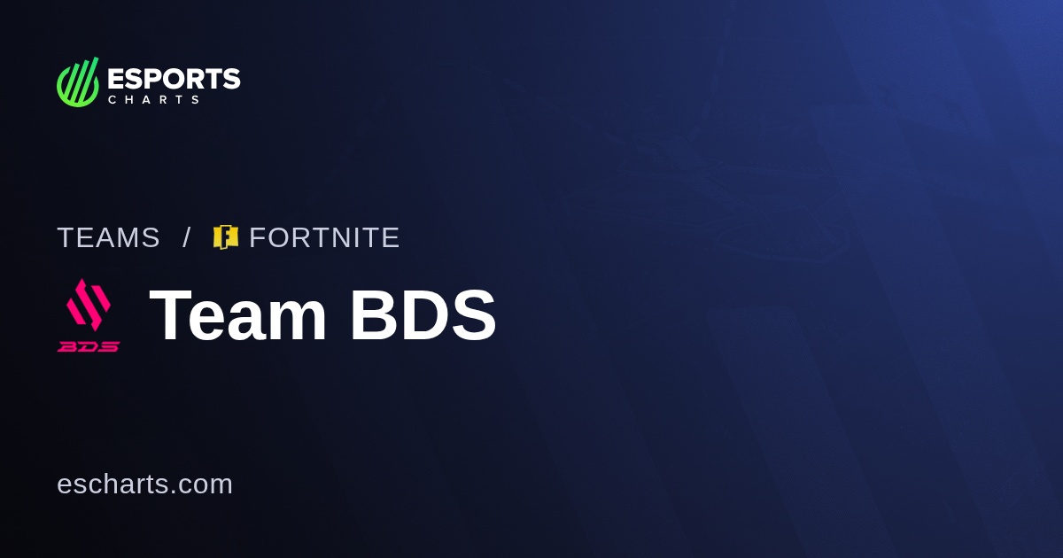 Team BDS Fortnite (BDS) Team Overview and Viewers Statistics | Esports ...
