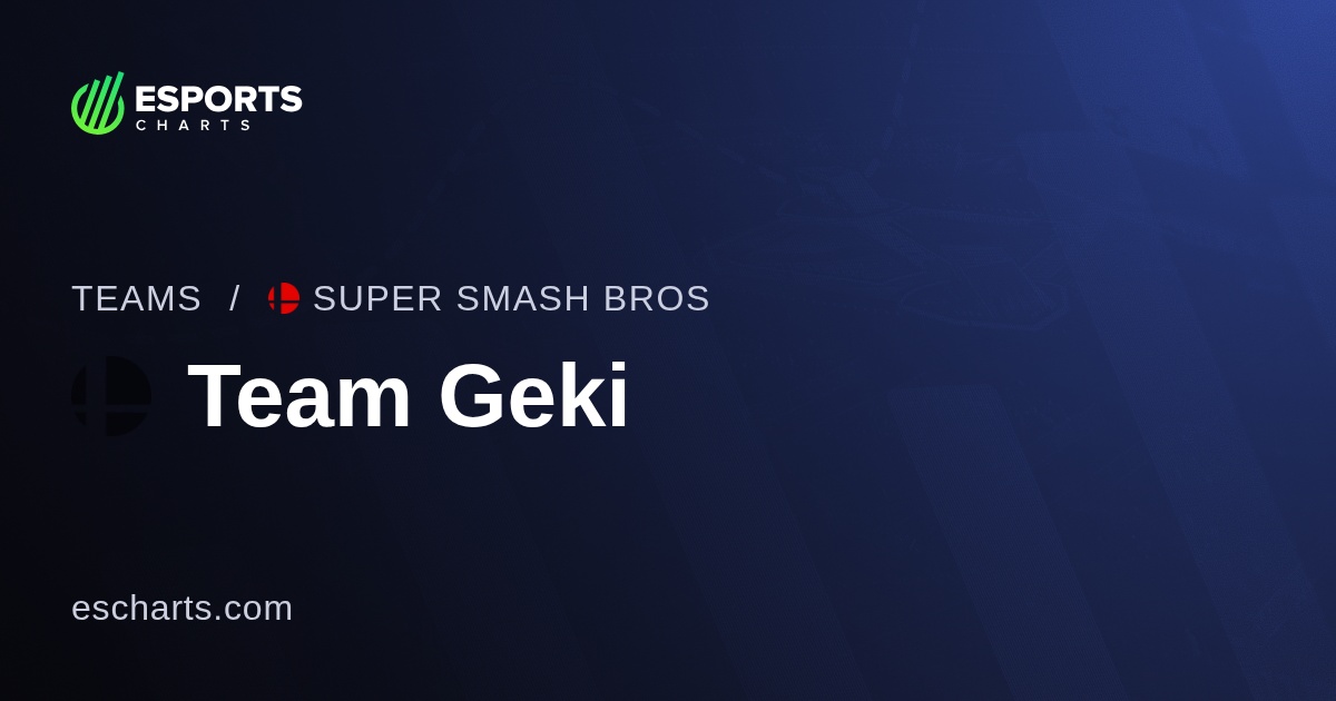 Team Geki SSB (team-geki) Team Overview and Viewers Statistics | Esports Charts