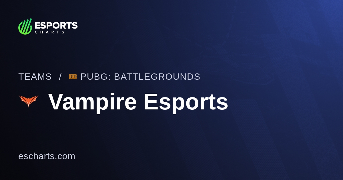 Vampire Esports PUBG (Vampire) Team Overview and Viewers Statistics ...