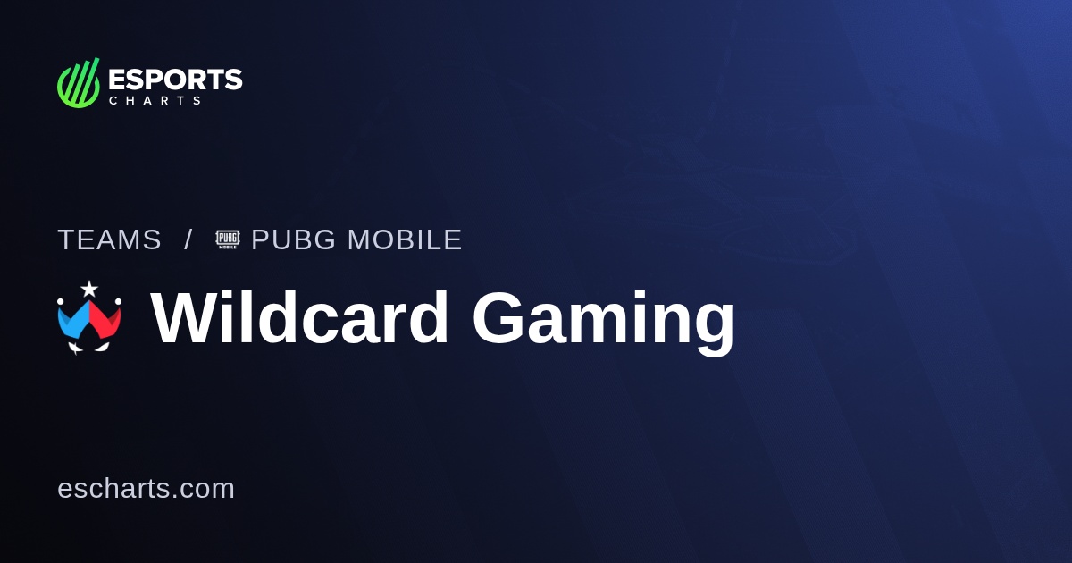 Wildcard Gaming PUBG Mobile (WG) Team Overview and Viewers Statistics ...