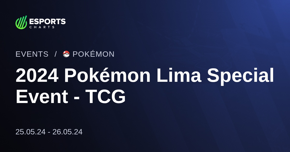 2024 Pokémon Lima Special Event - TCG - Pokémon - Viewership, Overview ...