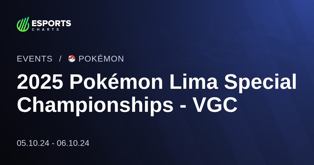 2025 Pokémon Lima Special Championships - VGC - Pokémon - Viewership ...