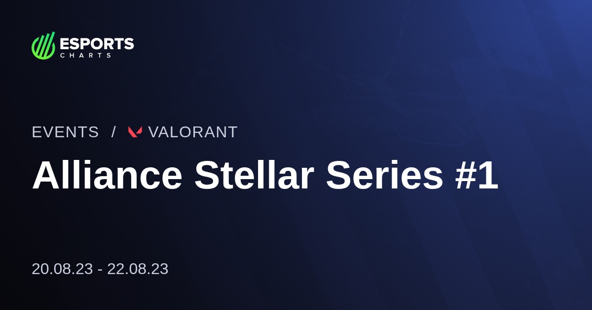 Alliance Stellar Series #1 - Valorant - Schedule and Results