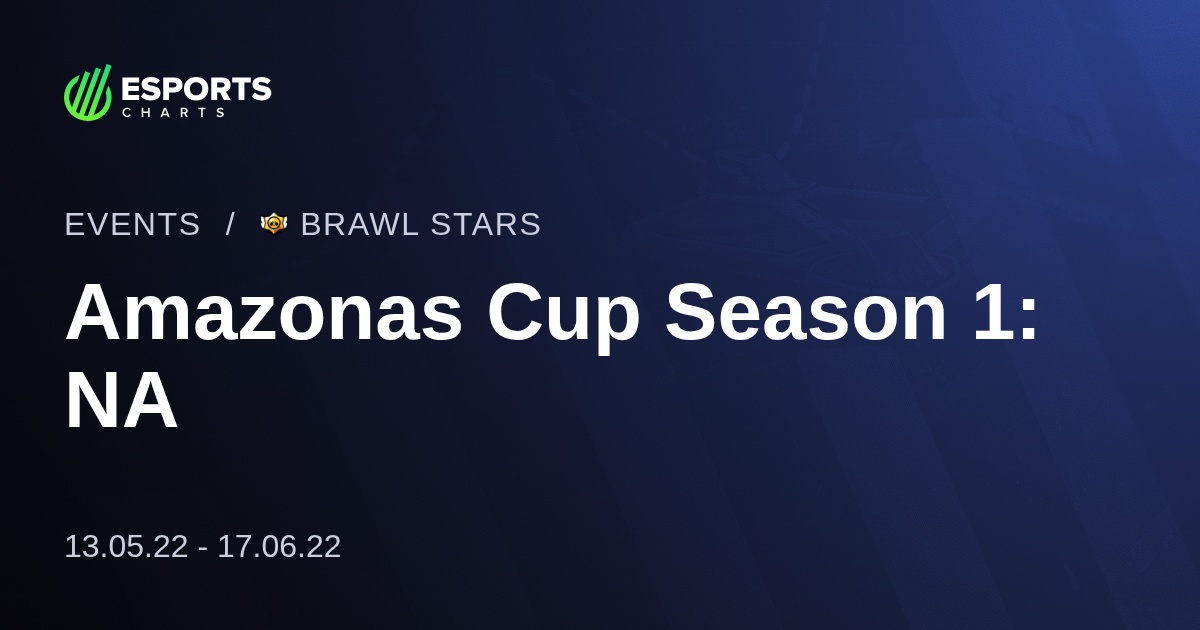 Amazonas Cup Season 1: NA - Brawl Stars - Viewership, Overview, Prize Pool | Esports Charts