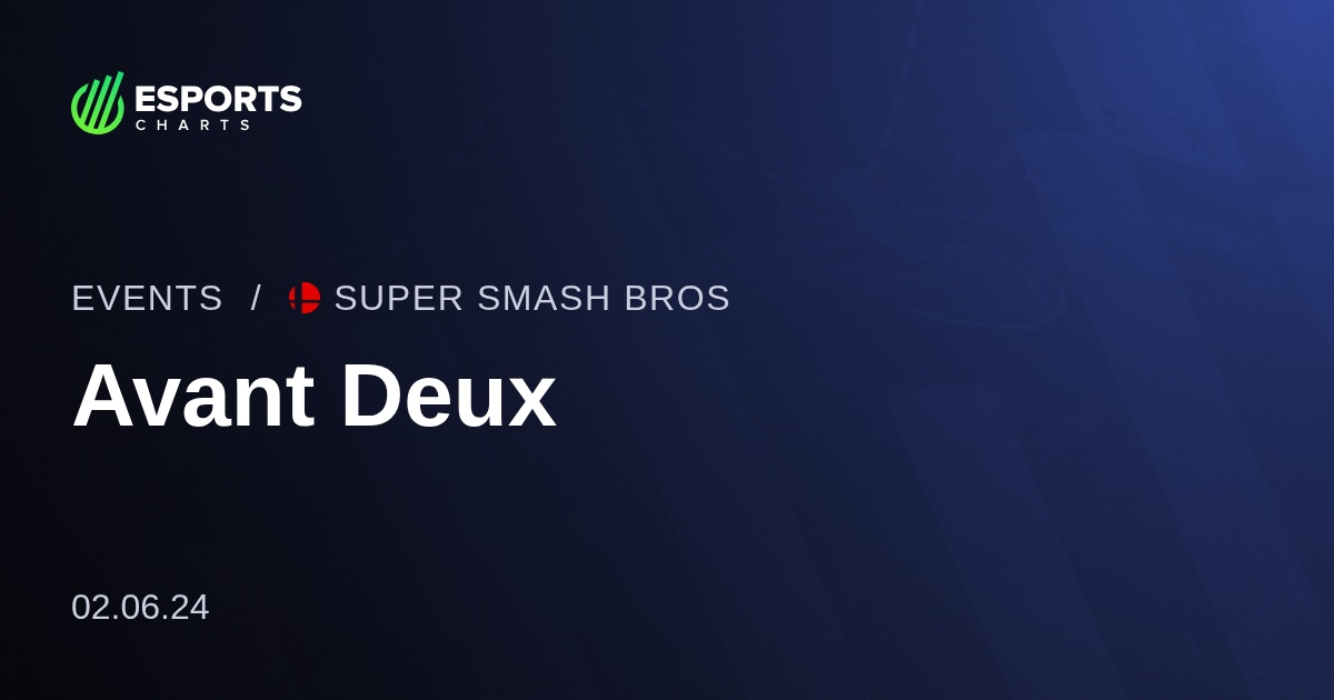 Avant Deux - SSB - Viewership, Overview, Prize Pool | Esports Charts