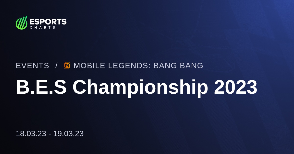 B.E.S Championship 2023 - ML:BB - Viewership, Overview, Prize Pool ...