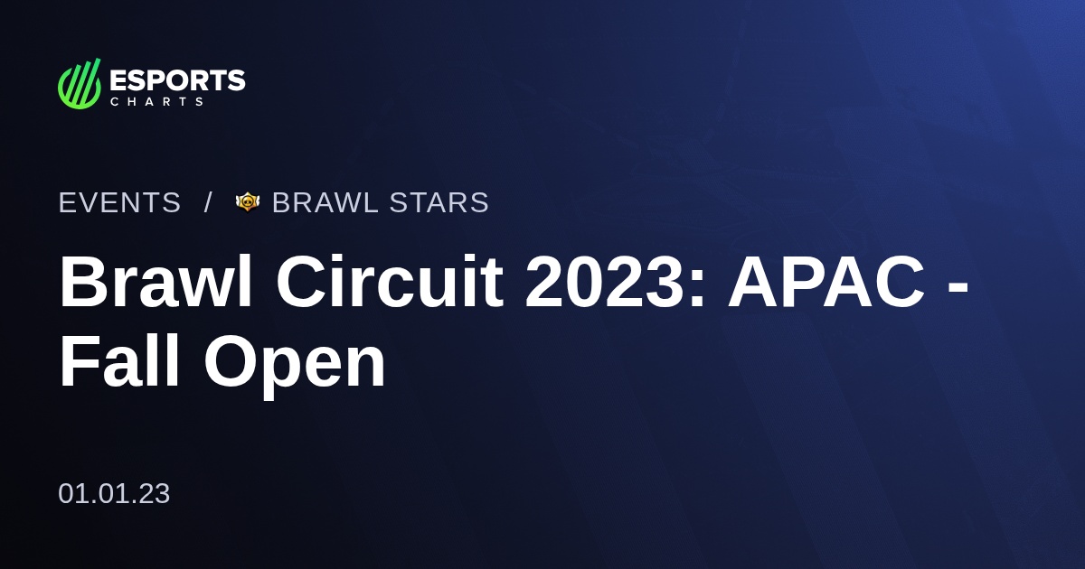 Brawl Circuit 2023: APAC - Fall Open - Brawl Stars - Visualizador ...