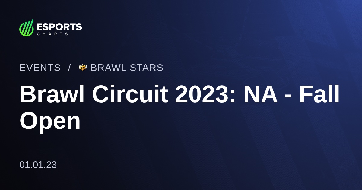 Brawl Circuit 2023: NA - Fall Open - Brawl Stars - Visualizador, Visão ...