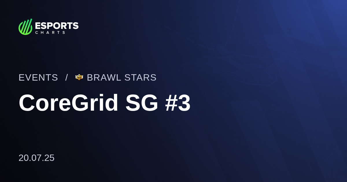 CoreGrid SG #3 - Brawl Stars - Viewership, Overview, Prize Pool ...
