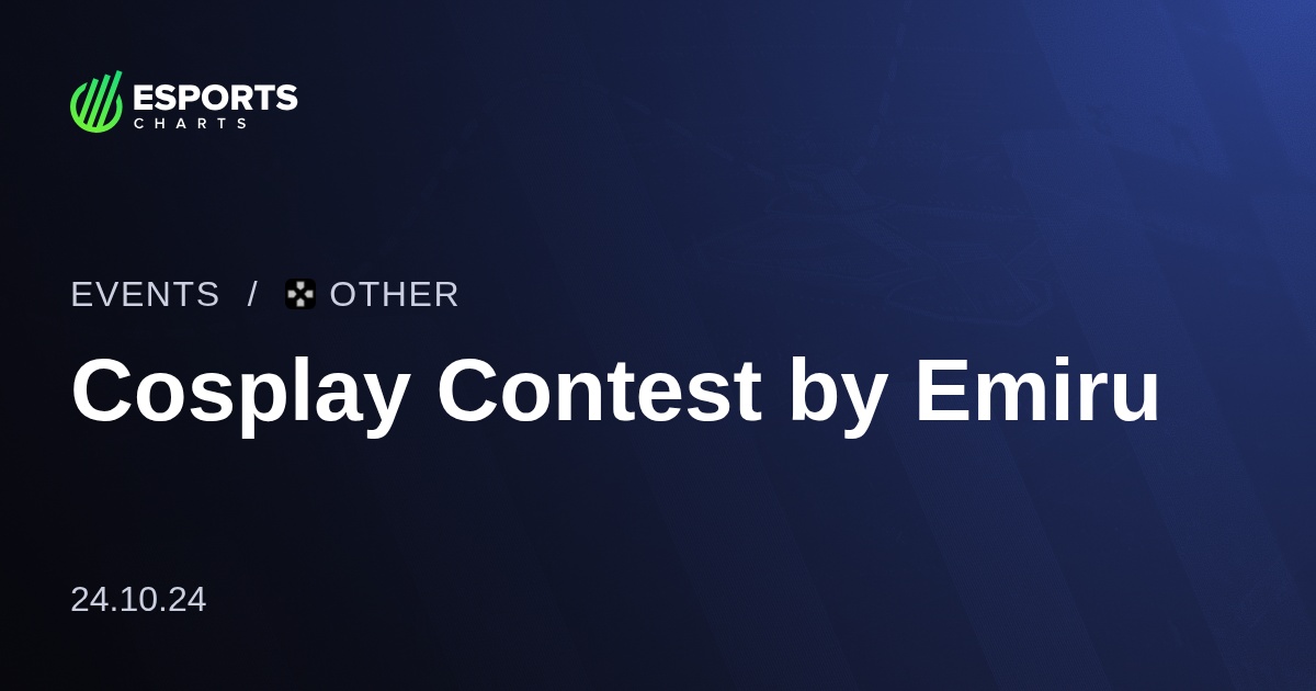 Cosplay Contest by Emiru - Viewership, Overview, Prize Pool | Esports ...