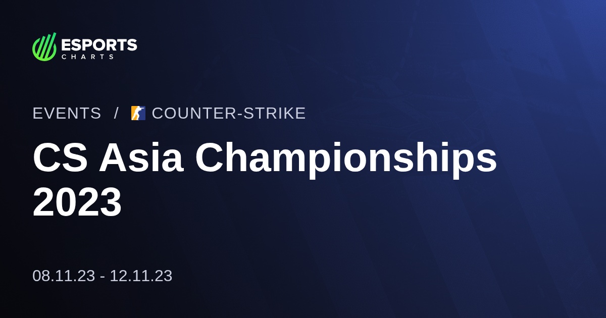 CS Asia Championships 2023 - CS2 - Schedule and Results