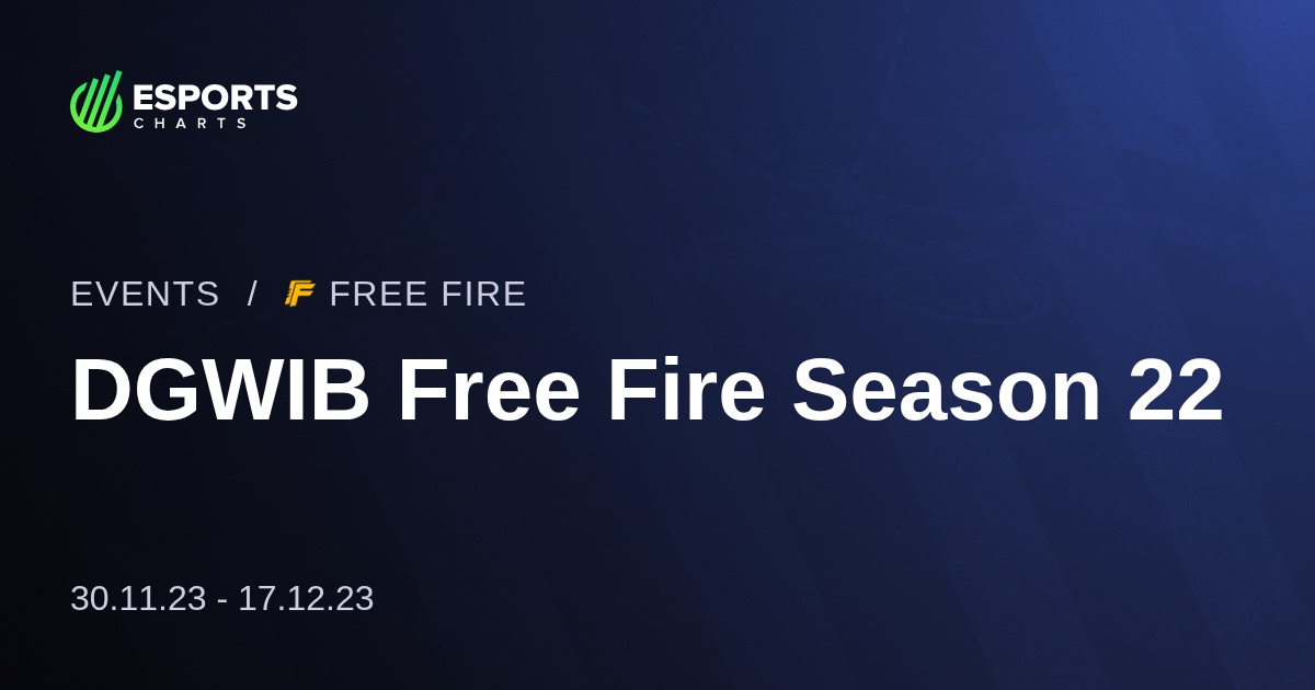 DGWIB Free Fire Season 22 - Free Fire - Schedule and Results