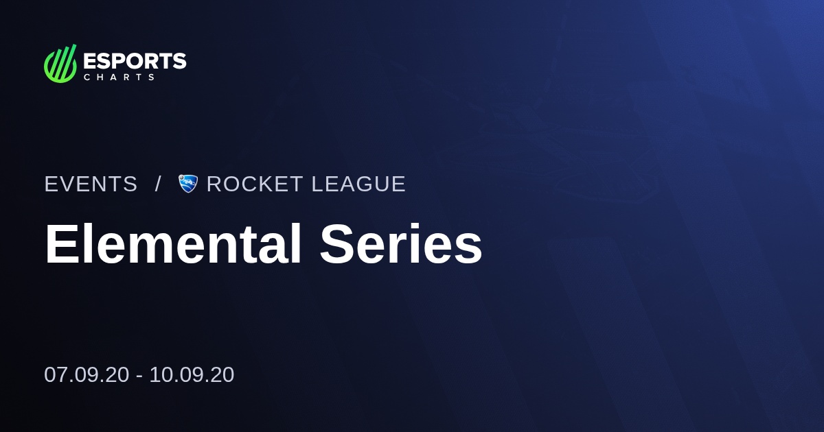 Elemental Series - RL - Viewership, Overview, Prize Pool | Esports Charts