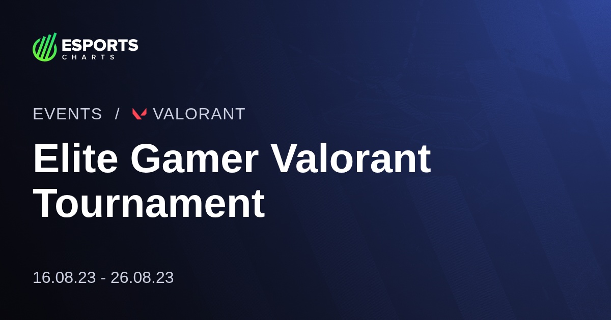 Elite Gamer Valorant Tournament - Valorant - Visualizador, Visão Geral ...