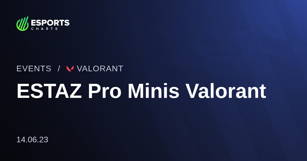 ESTAZ Pro Minis Valorant - Valorant - Viewership, Overview, Prize Pool ...