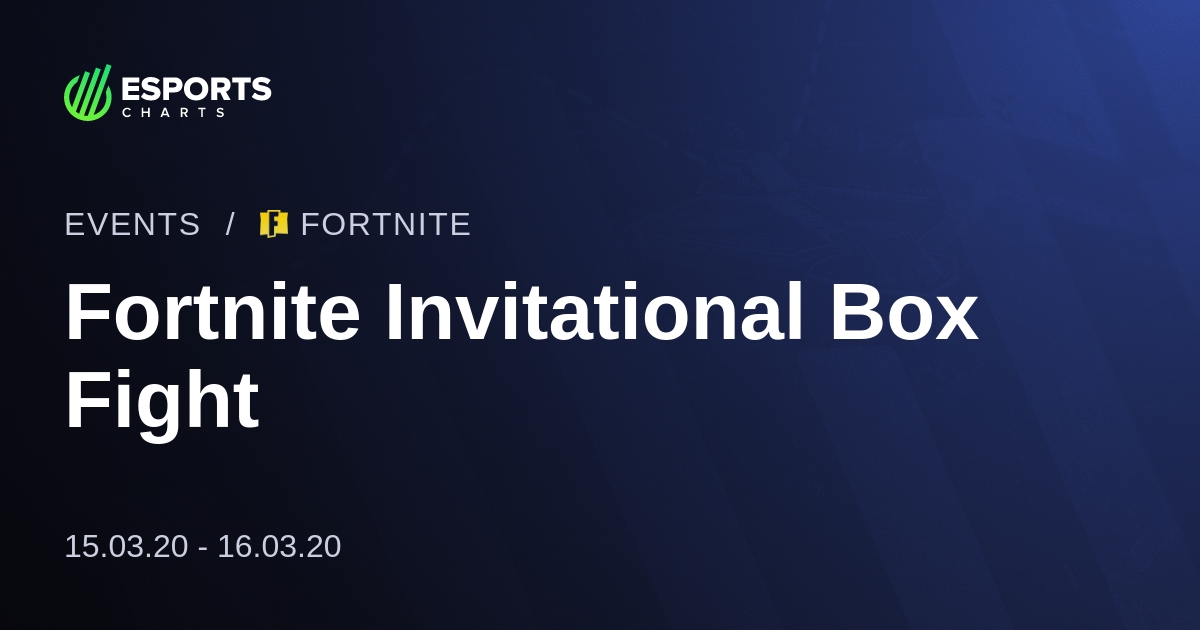Fortnite Invitational Box Fight - Fortnite - Viewership, Overview ...