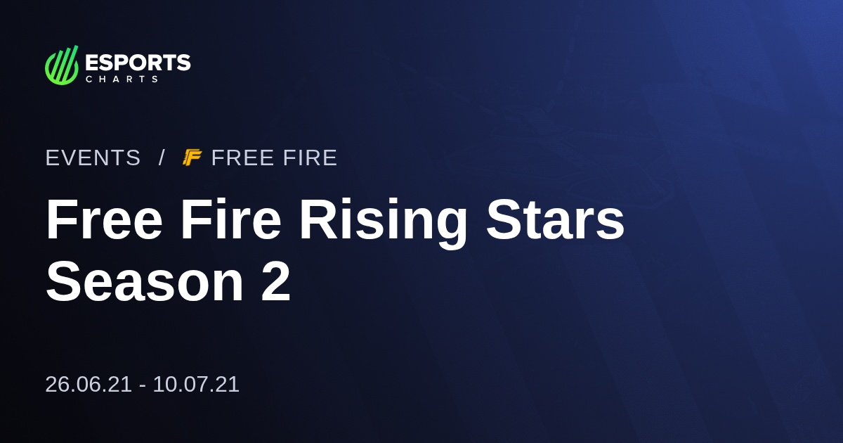 Free Fire Rising Stars Season 2 - Free Fire - Schedule and Results