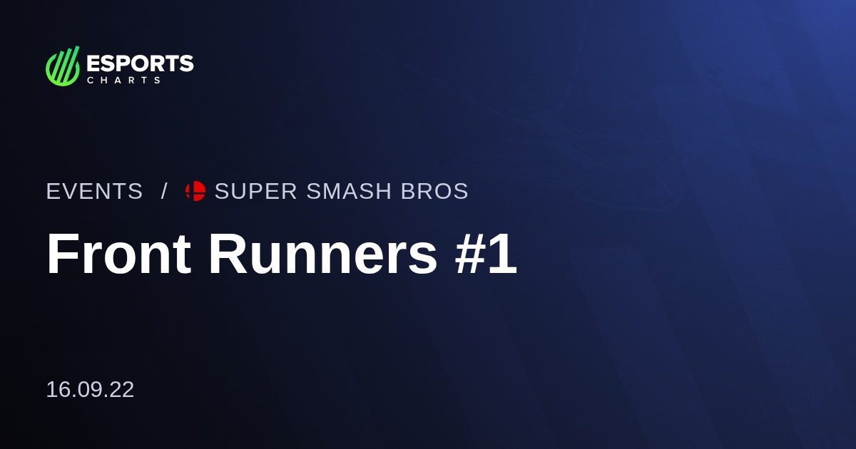 Front Runners #1 - SSB - Viewership, Overview, Prize Pool | Esports Charts