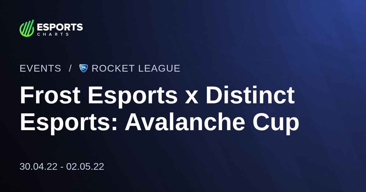 Frost Esports x Distinct Esports: Avalanche Cup - RL - Viewership ...