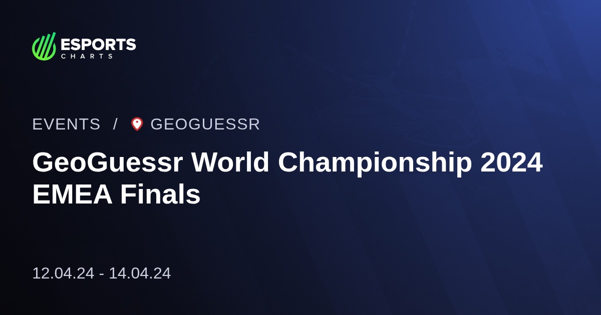 GeoGuessr World Cup 2024 EMEA Finals - GeoGuessr - Schedule and Results