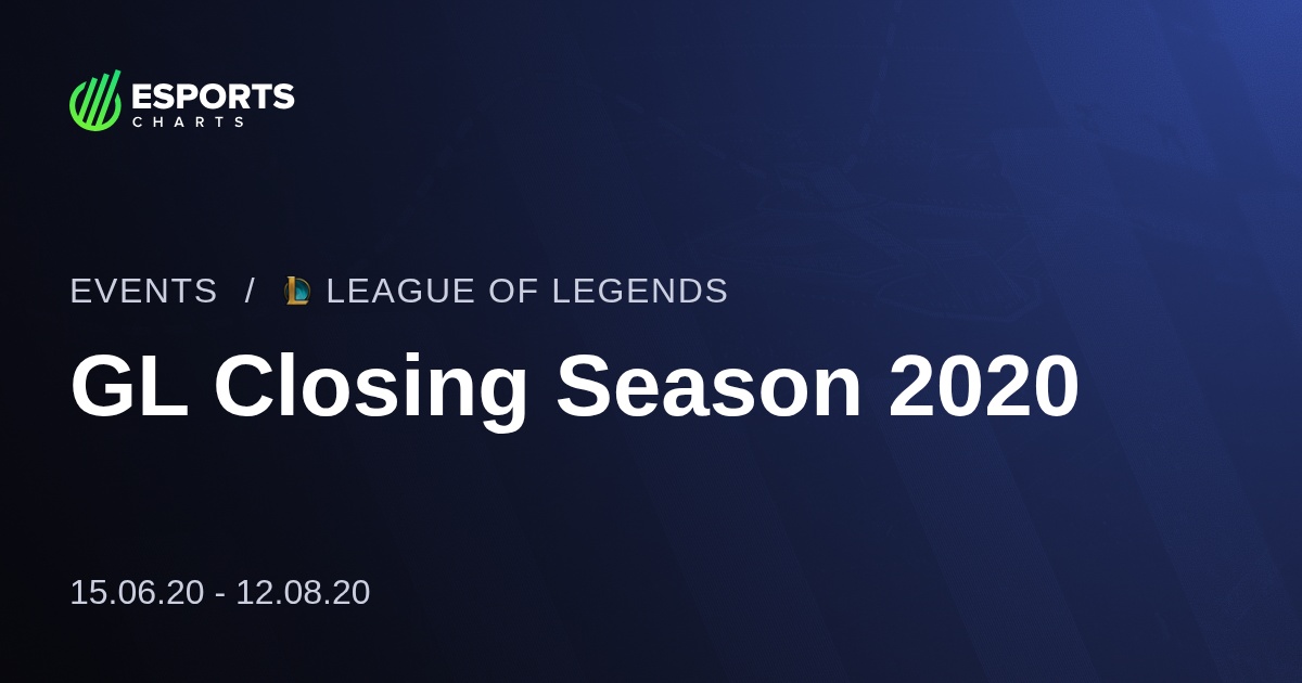 GL Closing Season 2020 - LoL - Viewership, Overview, Prize Pool ...
