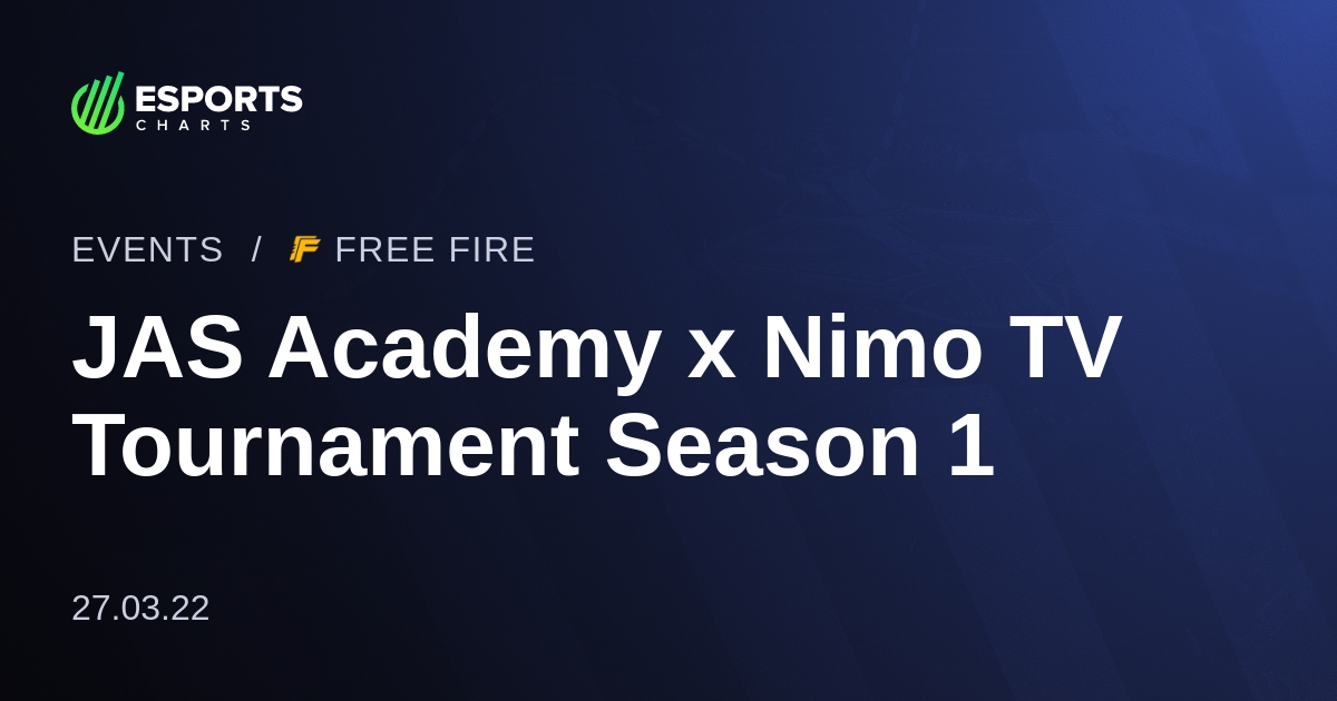 JAS Academy x Nimo TV Tournament Season 1 - Free Fire - Viewership, Overview, Prize Pool ...