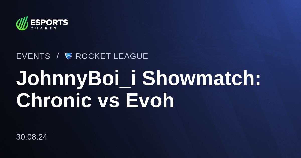 JohnnyBoi_i Showmatch: Chronic vs Evoh - RL - Visualizador, Visão Geral ...