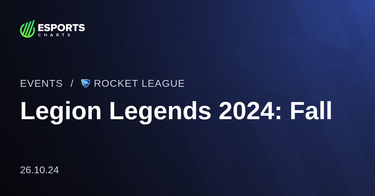 Legion Legends 2024: Fall - RL - İzleyici, Genel Bakış, Ödül Havuzu ...