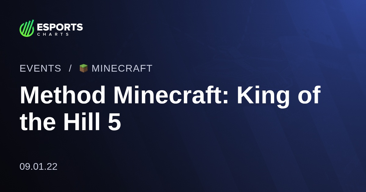 Method Minecraft: King of the Hill 5 - Minecraft - Viewership, Overview ...