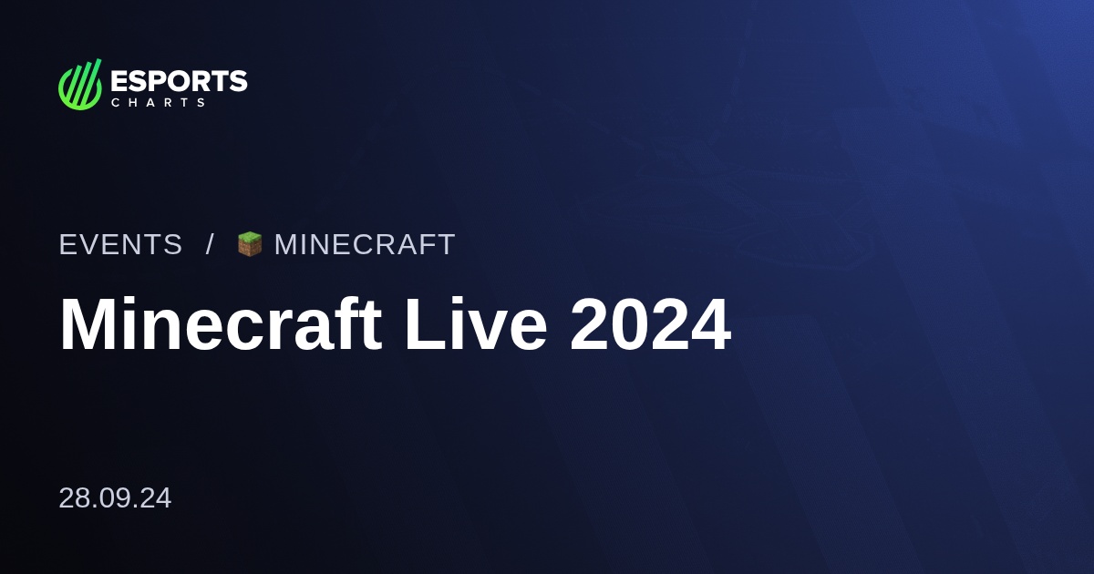 Minecraft Live 2024 - Minecraft - Статистика, Обзор, Призовой фонд ...