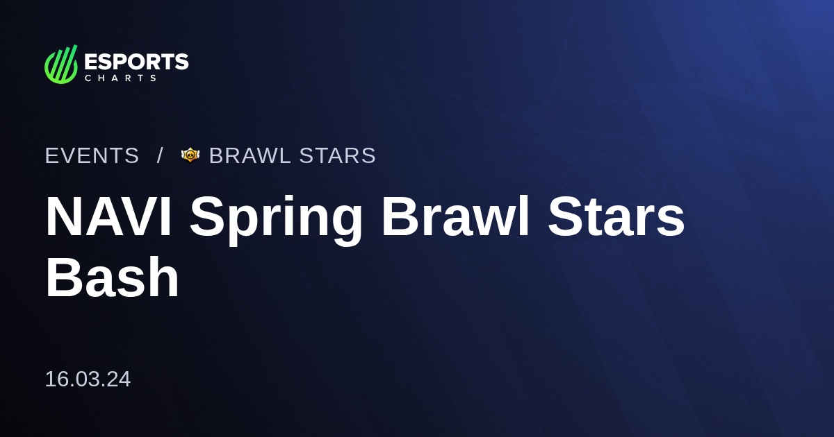 NAVI Spring Brawl Stars Bash - Brawl Stars - Viewership, Overview ...