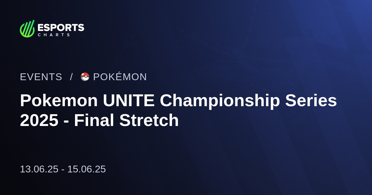 Pokemon UNITE Championship Series 2025 - Final Stretch - Pokémon ...