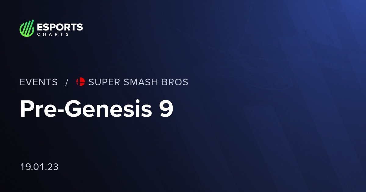 Pre-Genesis 9 - SSB - Viewership, Overview, Prize Pool | Esports Charts
