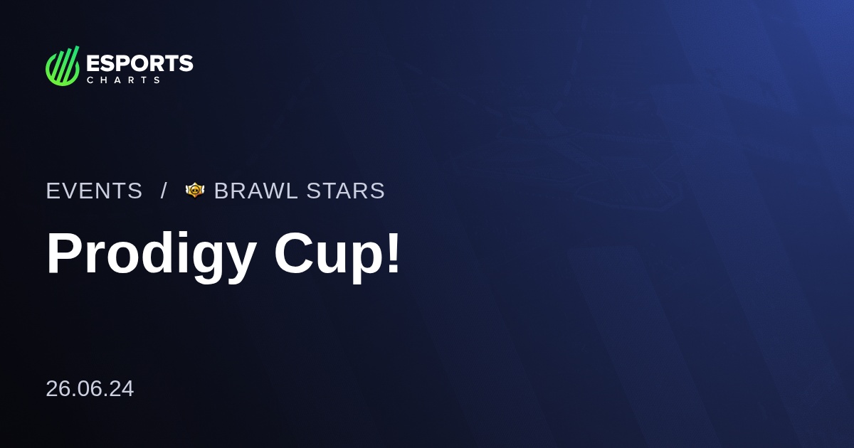 Prodigy Cup! - Brawl Stars - Viewership, Overview, Prize Pool | Esports ...